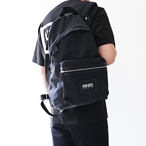 KENZO ケンゾー GRAPHY Backpack バックパック リュック 鞄 A4 通勤 通学 レザーパッチ ロゴ メンズ FE55SA703 B11 : LaG Onlinestore ...