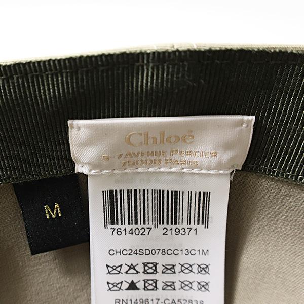 Chloe クロエ SWING Baseball Cap ベースボールキャップ 帽子 キャップ コットンキャンバス ロゴ カジュアル ...