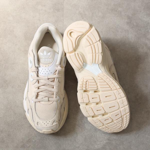 adidas アディダス ASTIR W アスター スニーカー 靴 厚底 ローカット レースアップ メッシュ スエード レディース ...