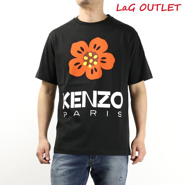 KENZO 【LaGアウトレット】 ケンゾー Boke Flower T-Shirts Tシャツ 半袖 クルーネック コットン フラワー 花 ロゴT アウトレット FD55TS445 4SO ...