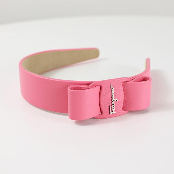 FERRAGAMO Salvatore Ferragamo サルヴァトーレフェラガモ Vara Ribbon Leather Hair Band ヴァラリボン レザー ヘアバンド カチューシャ ...