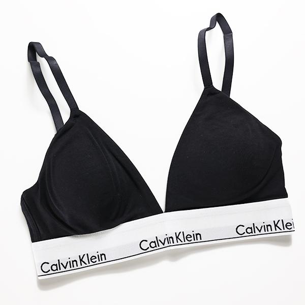 Calvin Klein カルバンクライン MODERN COTTON LIGHTLY LINED TRIANGLE ブラレット モダン ...