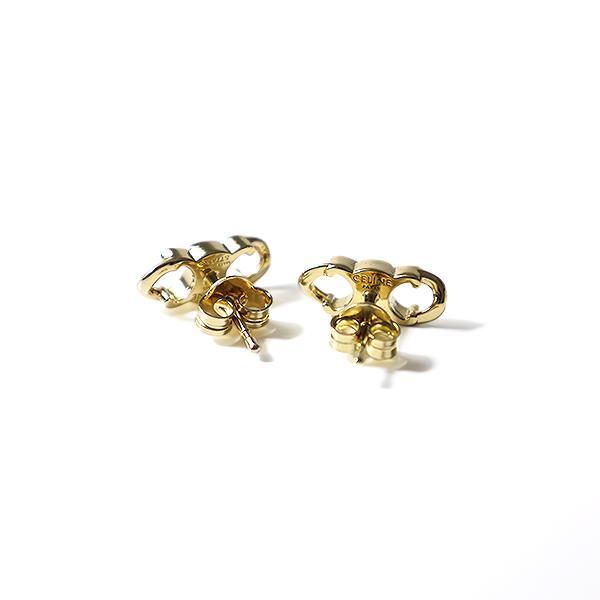 CELINE セリーヌ Triomphe Gourmette Studs Earrings ピアス CELINE セリーヌ Triomphe Gourmette Studs Earrings ピアス