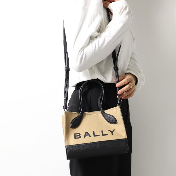 Bally BALLY バリー ショルダーバッグ BAR KEEP ON XS Shoulder Bag 6304584 レディース ハンドバッグ キャンバス レザー ロゴ クロスボディ ...