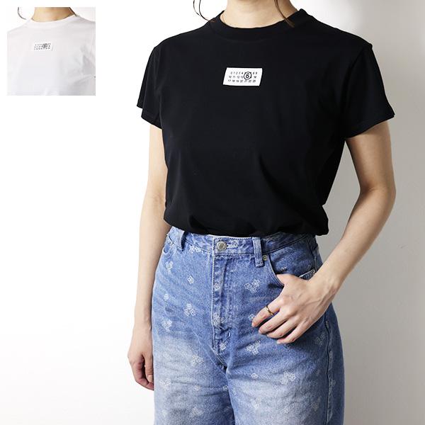 MM6 エムエムシックス Tシャツ Logo Patch T-Shirts S52GC0327 S24312 レディース 半袖 カットソー ...