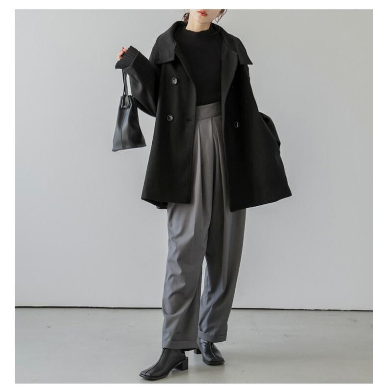 アウター コート 2way ミドル丈 テーラード スタンドカラー オーバーサイズ【aot305-32f】【co25】【予約販売：11月6日入荷予定順次発送】【送料無料】宅込 : Lagemme ...