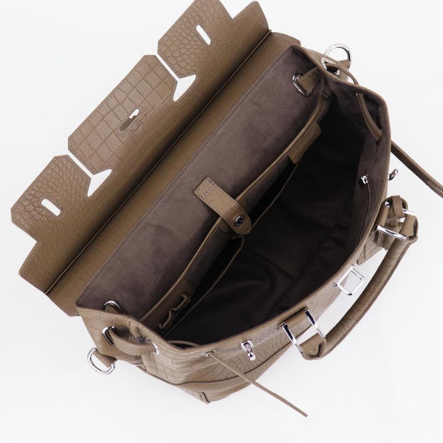 PELLE MORBIDA（ペッレ モルビダ） ボストンバッグ 限定クロコ型押し エンボスレザー 被せ付 ボストンバッグ Mサイズ PELLE ...