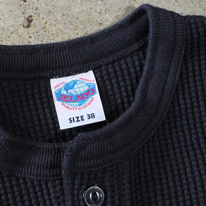 JELADO ジェラード【AB94236】【Mega Thermal Henry Neck】≪ブラック/バニラ≫ メガサーマル ヘンリーネック COTTON100% 日本製 : LAHAINA ...