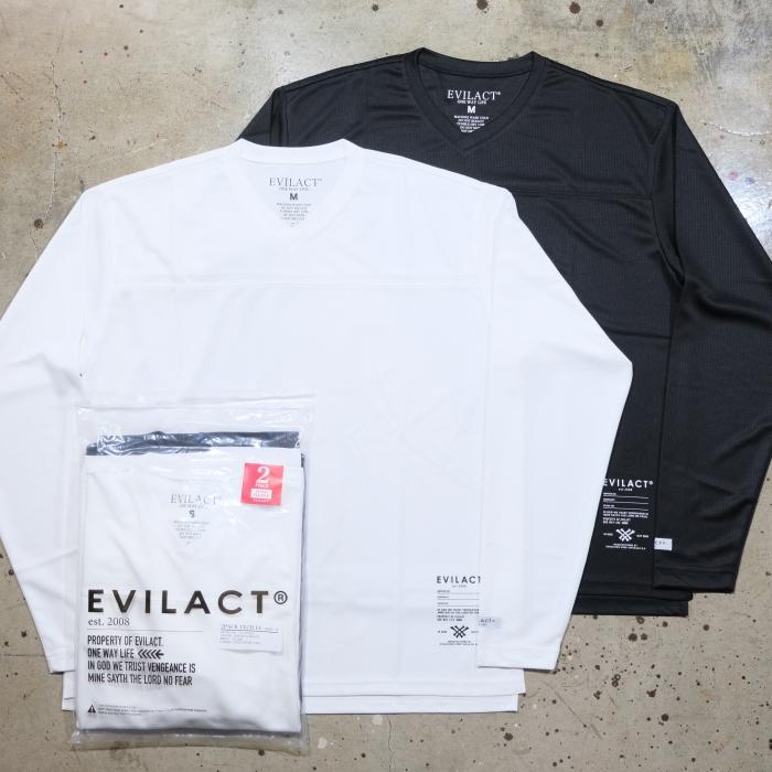 EVILACT イーブルアクト【EA-2P-TLS】【2PACK TECH LS】2パック長袖Tシャツ ハイテク素材 速乾素材 POLYESTER 100% : LAHAINA - 通販 ...