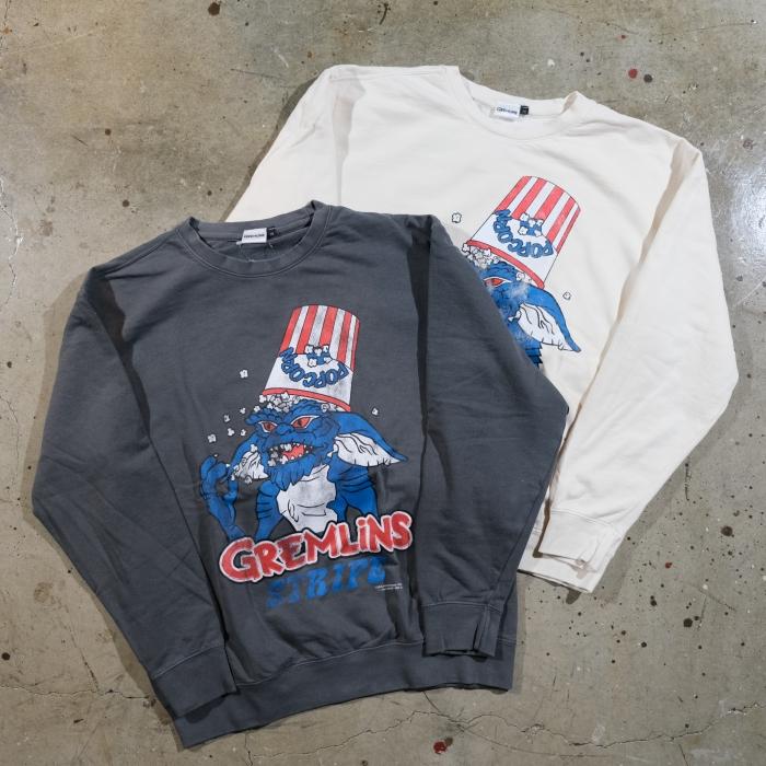 GREMLINS SWEAT グレムリンスウェット【25GR-BW-02】【GREMLINS STRIPE-Lightweight Crew ...