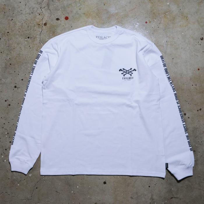 EVILACT イーブルアクト【EA25-ACT1-T02】【CROSS BONE LS】長袖Tシャツ クロスボーン ロングスリーブ コットン100％ : LAHAINA - 通販 ...