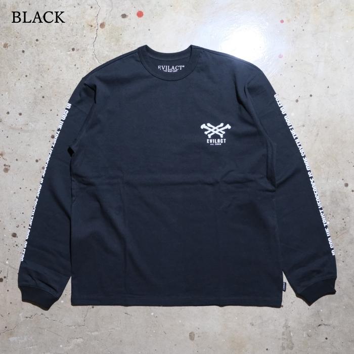 EVILACT イーブルアクト【EA25-ACT1-T02】【CROSS BONE LS】長袖Tシャツ クロスボーン ロングスリーブ コットン100％ : LAHAINA - 通販 ...