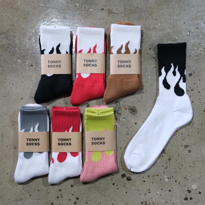TONNY SOCKS トニーソックス 日本製パイルソックス フレイムス パイル編み 男女兼用ユニセックス 25-28cm : LAHAINA ...