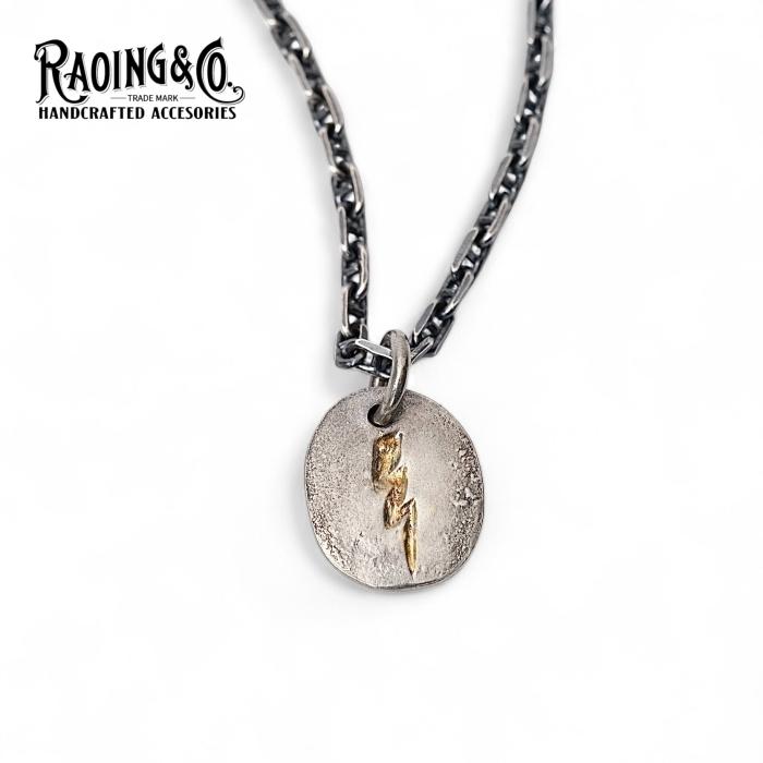 RAOING ローイング【Thunder Metal Pendant K18 Braze】サンダーメタルペンダント ハンドメイド シルバー SILVER925 18金 : LAHAINA ...
