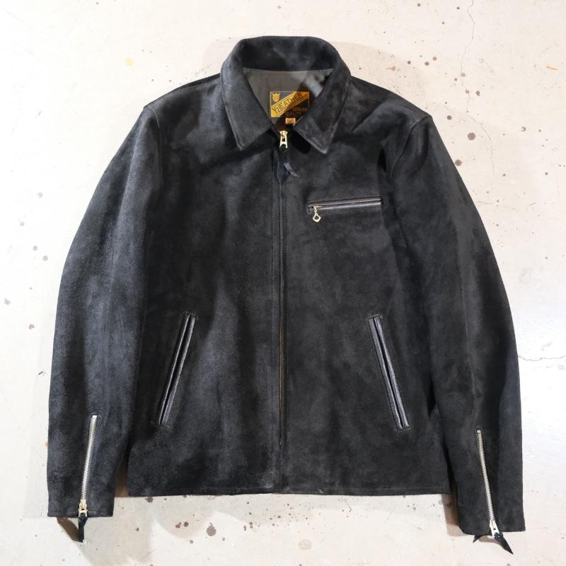 Y'2 LEATHER ワイツーレザー【TR-65】【STERR SUEDE SINGLE RIDERS】≪BLACK≫≪44XXL≫ステア ...