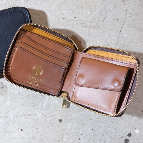 VASCO ヴァスコ【VSC-700Z】【LEATHER VOYAGE ROUND ZIP SHORT WALLET】レザーボヤージュラウンド ...