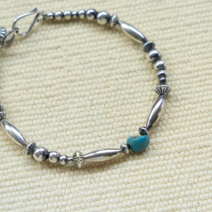 STAMP WORKS スタンプワークス【SWB-008210】【Beads Bracelet】≪210mm≫ビーズブレスレット ターコイズ アクセサリー SILVER925 ハンドメイド ...