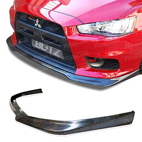 PULips(ピューリップス) Ralliartスタイルのフロントバンパーリップ 三菱エボリューションX 2008 – 2015 に対応 ...
