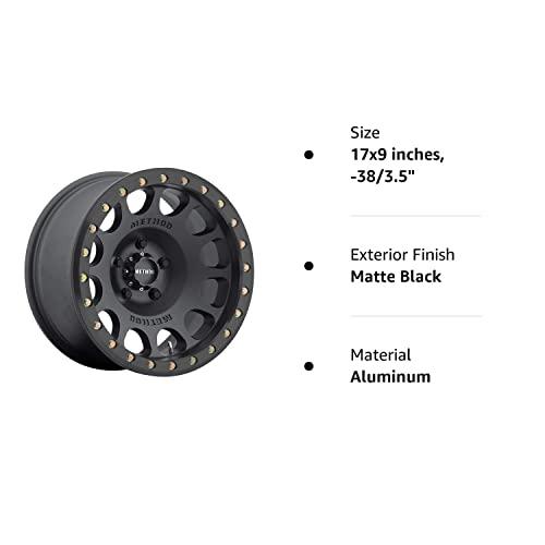 Method Race Wheels 105 Beadlock Matte Black 17 x 9%ECMH#%38 mm Offset 3 ...