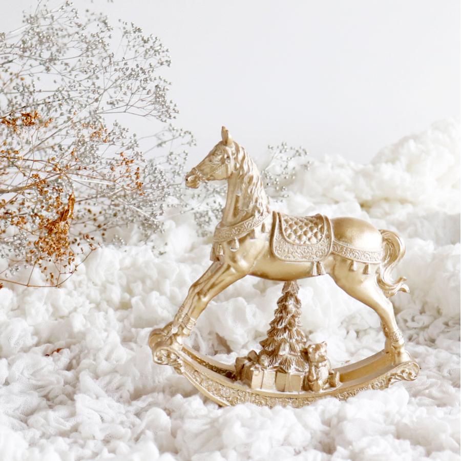 HM 】シャルドネゴールド ロッキングホース 木馬 H14.5cm Xmas クリスマス デコレーション : Lala Nature - 通販 - Yahoo!ショッピング