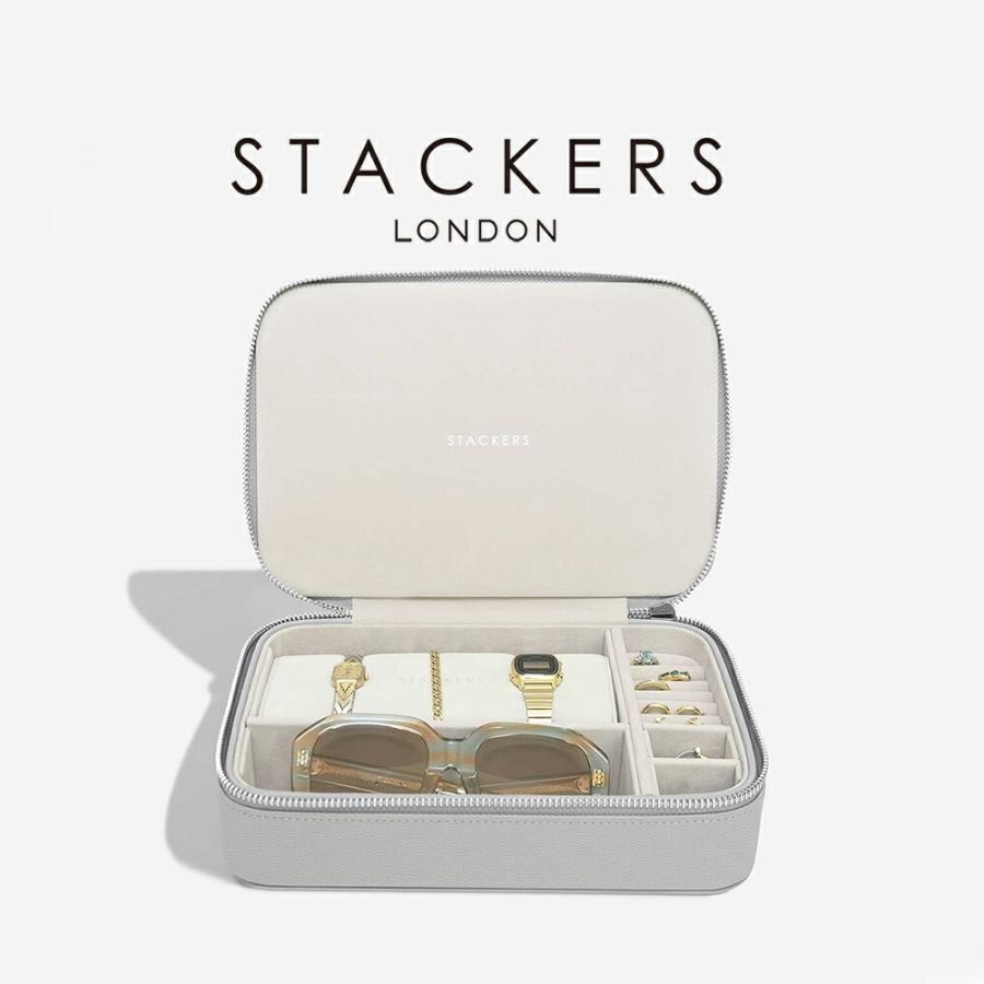 STACKERS 【日本正規代理店】【STACKERS】トラベル ジュエリー＆アクセサリーボックス ペブルグレー Pebble Gray Travel : Lala Nature - 通販 ...