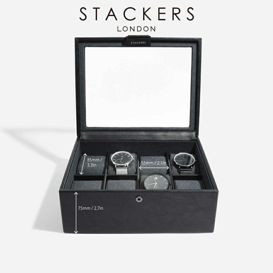 【STACKERS】メンズ 8ピース ウォッチ ボックス 8 Piece Watch Box スムースブラック Smooth Black スタッカーズ 腕時計 :75401:Lala ...