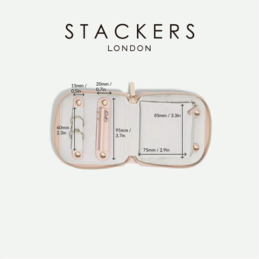 【STACKERS】コンパクトジュエリーロール ブラッシュピンク Blush Pink Compact Jewellery Roll スタッ ...