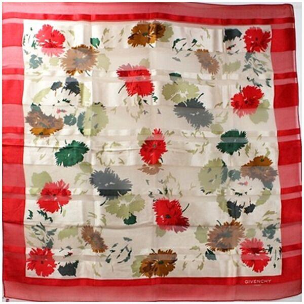 ★ ジバンシィ スカーフ レッド×マルチカラー 中古 ABランク GIVENCHY ｜ レディース 女性 ジバンシー : 54238 : ブランドリサイクル マルク - 通販 - Yahoo ...