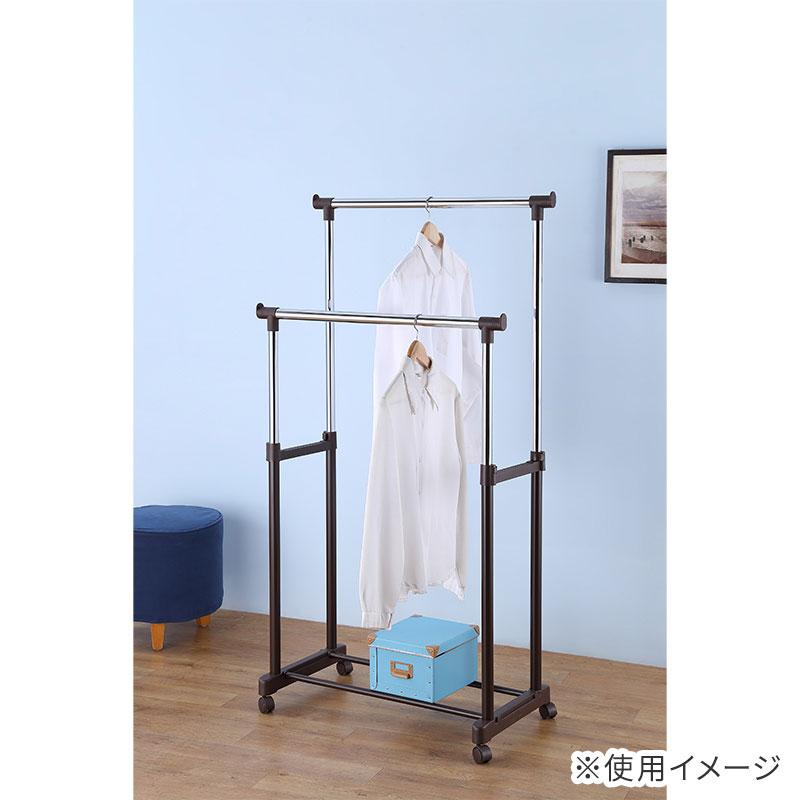 高さが変えられる ハンガーラック ダブル アークランズ : Arclands Online 2号館 ヤフー店 - 通販 - Yahoo!ショッピング