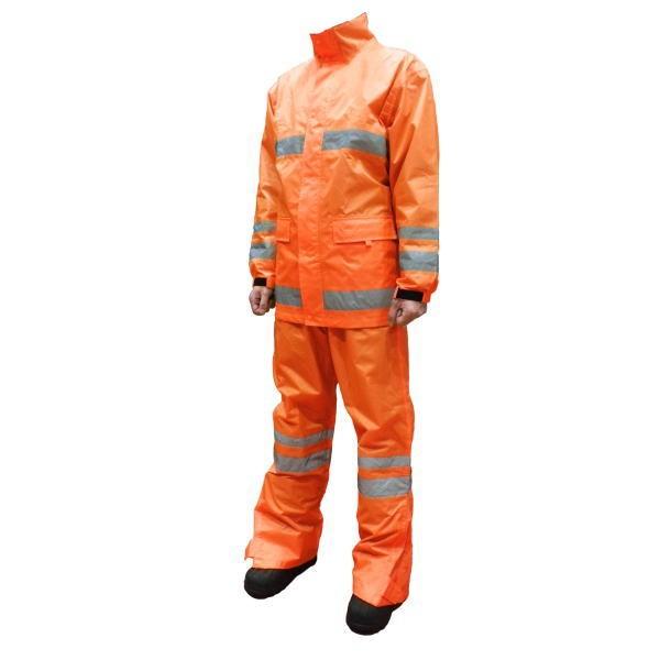 カヴァーワーク セーフティレインスクード 蛍光オレンジ 7Ｌ F-8400 レインウェア カヴァーワーク セーフティレインスクード 蛍光オレンジ 7L F-8400