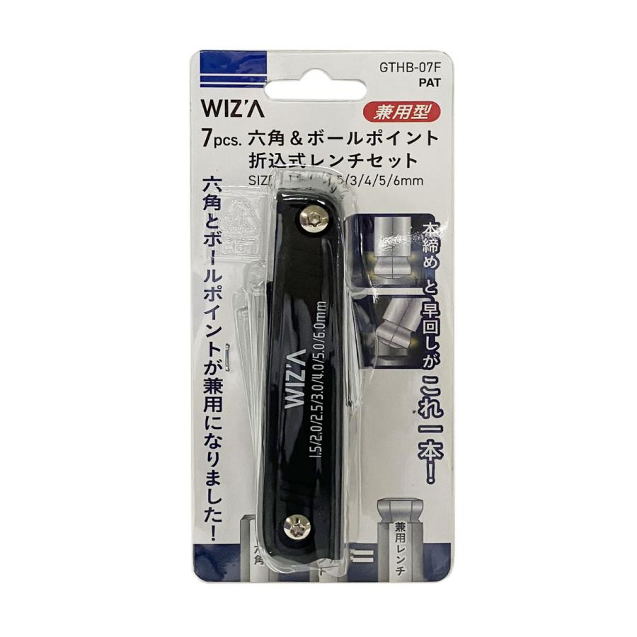 グレートツール 六角棒ボールポイント兼用レンチ折込式 GTHB-07F アークランズ : 490478137866 : Arclands ...