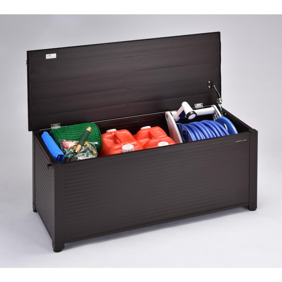 グリーンライフ アルミベンチストッカー114 南京錠金具付き ABS-114P 「メーカー直送・代引不可・置配不可」 : Arclands Online 2号館 ヤフー店 - 通販 ...