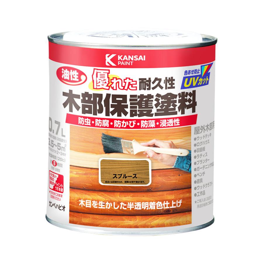 カンペハピオ 油性木部保護塗料 0.7L スプルース : Arclands Online 2号館 ヤフー店 - 通販 - Yahoo!ショッピング