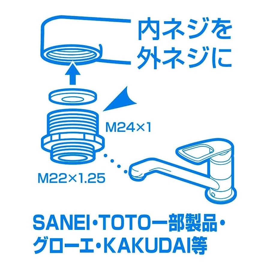 サンエイ SANEI 泡沫アダプター PT35-5 : Arclands Online 2号館 ヤフー店 - 通販 - Yahoo!ショッピング