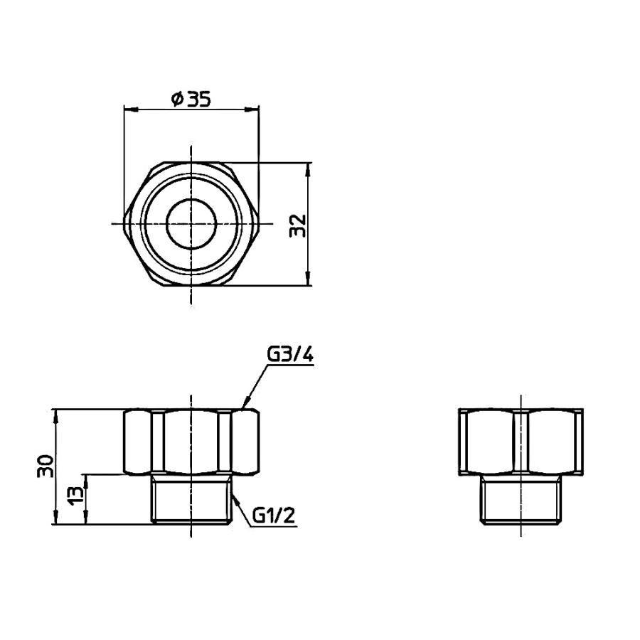 サンエイ SANEI 20X13アダプター T252-20X13 : Arclands Online 2号館 ヤフー店 - 通販 ...