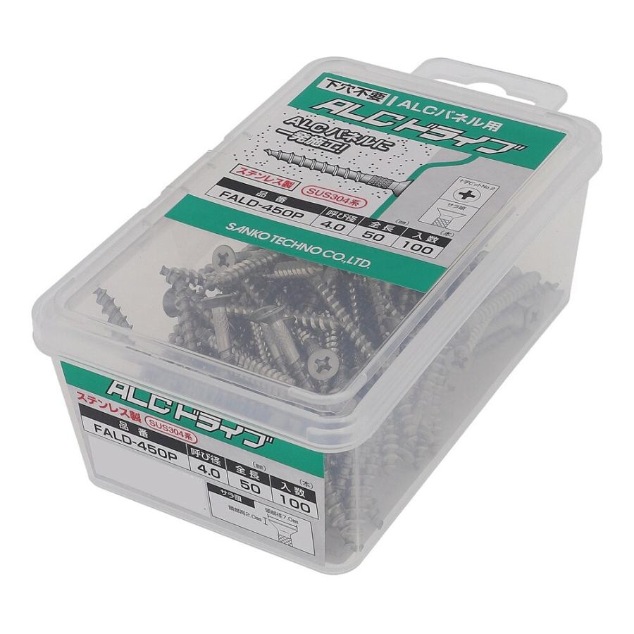 サンコーテクノ ALCドライブ FALDタイプ 100本入 FALD-450P : Arclands Online 2号館 ヤフー店 - 通販 - Yahoo!ショッピング