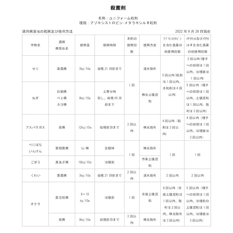 ユニフォーム粒剤 3kg : Arclands Online ヤフー店 - 通販 - Yahoo!ショッピング