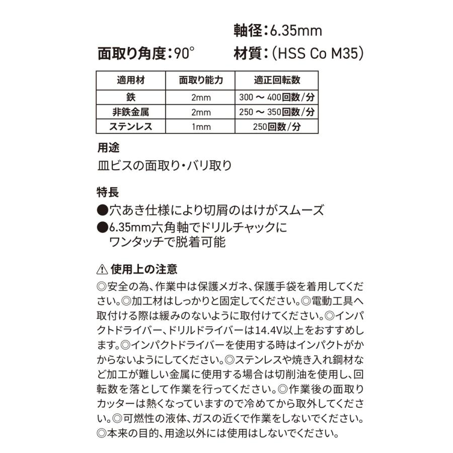 ウイザ WIZA 穴あき面取りカッター 鉄工用 2〜5mm WZ-CS25 アークランズ : Arclands Online ヤフー店 - 通販 - Yahoo!ショッピング