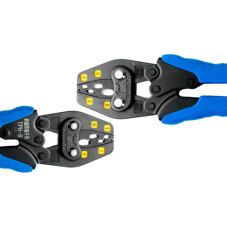 ツノダ 圧着工具 絶縁被覆付閉端接続子用 CE1/CE2/CE5/CE8 TPH-8 : Arclands Online ヤフー店 - 通販 - Yahoo!ショッピング