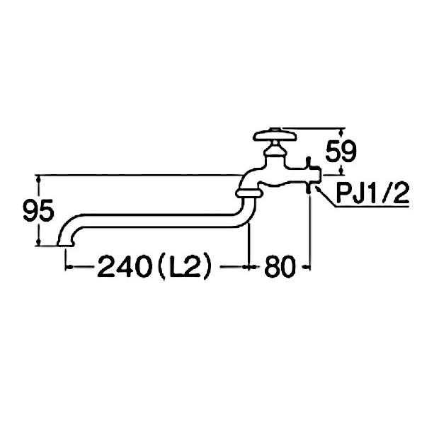サンエイ SANEI 自在水栓 JA10J-L2-13 : Arclands Online ヤフー店 - 通販 - Yahoo!ショッピング