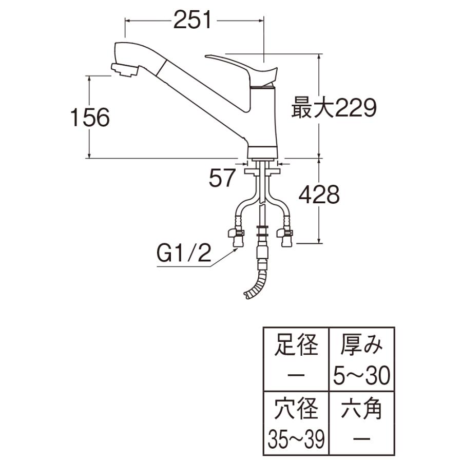 SANEI（水栓金具） サンエイ SANEI シングルワンホールスプレー混合栓 K87120TJV-13 : Arclands Online ヤフー店 - 通販 - Yahoo!ショッピング