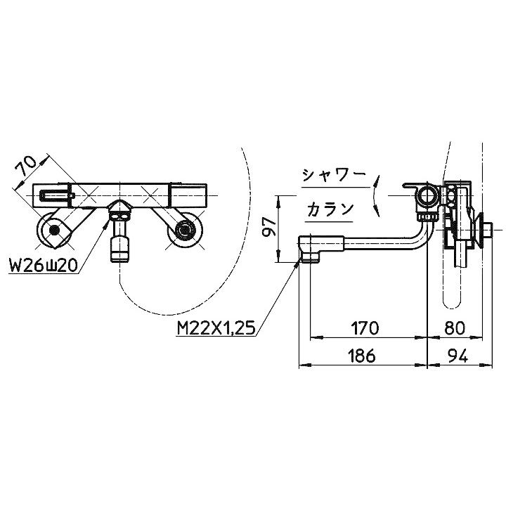 SANEI（水栓金具） サンエイ SANEI サーモシャワー混合栓 寒冷地用 SK1811K : Arclands Online ヤフー店 - 通販 - Yahoo!ショッピング