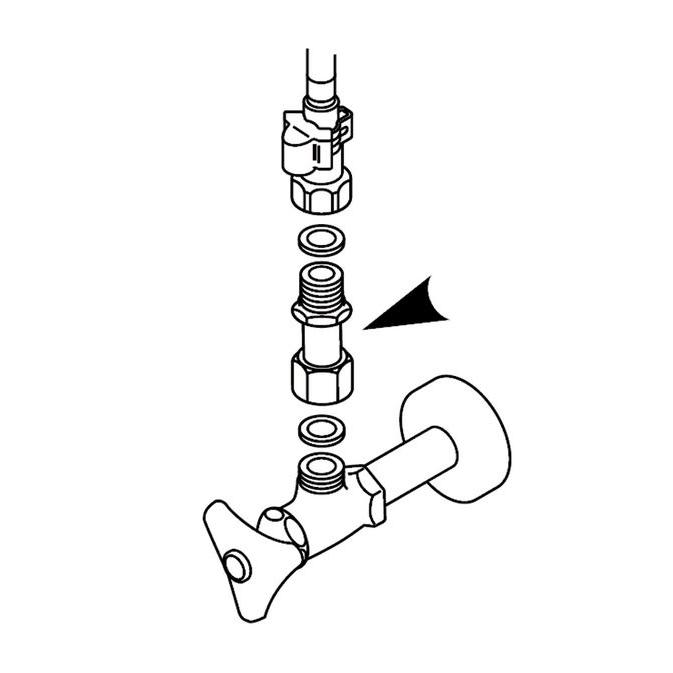 サンエイ SANEI 片ナット付アダプター T840-13 : 497398778808 : Arclands Online ヤフー店 - 通販 - Yahoo!ショッピング