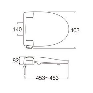 サンエイ SANEI 前丸暖房便座 PW9041-W :497398799157:Arclands Online ヤフー店 - 通販 - Yahoo!ショッピング