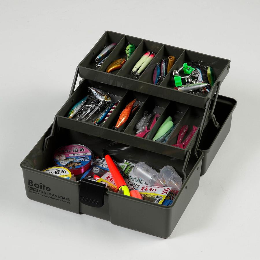 グリーンパル Boiteパーツ ツールボックス 仕切式 カーキ MA-4028 : 498856200262 : Arclands Online ヤフー店 - 通販 - Yahoo!ショッピング