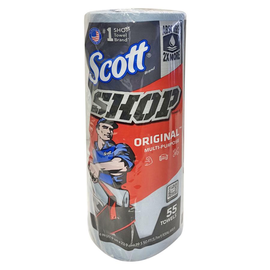 SCOTT スコット ショップタオル ブルーロール 55カット 紙ウエス ×30個 ケース販売 : Arclands Online ヤフー店 ...