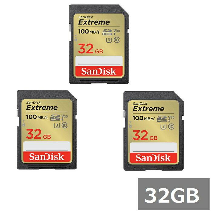 (3セット) サンディスク SDカード SDHC SDSDXVT-032G-GNCIN Extreme 32GB Sandisk SDH : hksun-138 : SUGARTIME ...