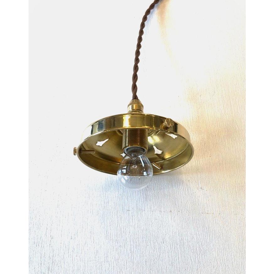 E17ソケットコード 真鍮製 ペンダントランプ 裸電球 ツイスト布巻きコード ギャラリー付きG-108b : LAMPLAMP - 通販 - Yahoo!ショッピング