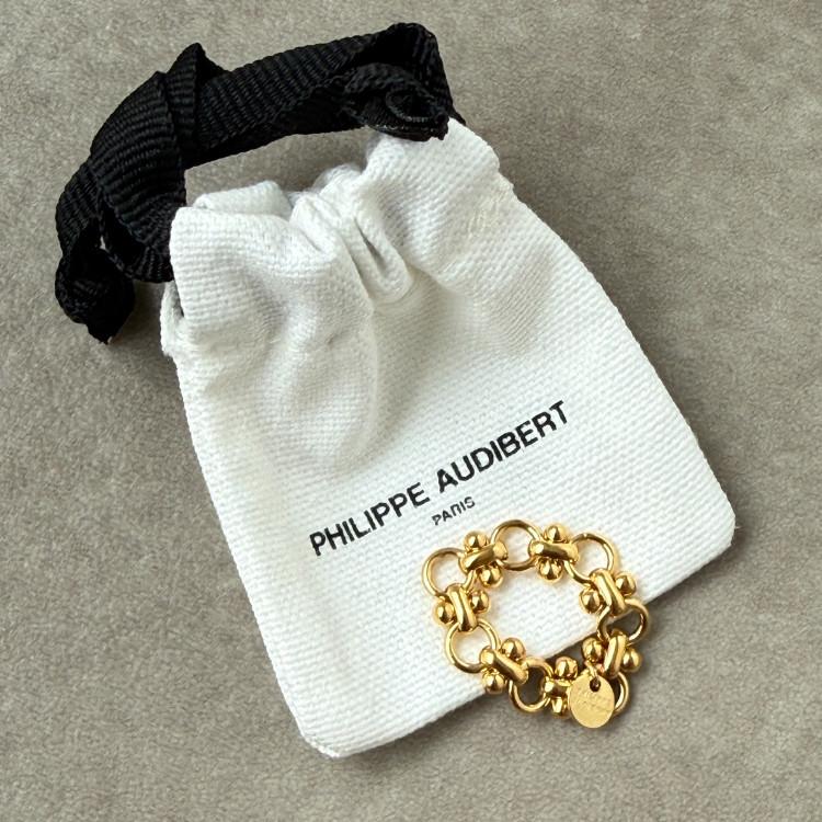 PHILIPPE AUDIBERT 【PHILIPPE フィリップオーディベール NATIKA CHAIN Gold リング ゴールド : import select L&C - 通販 ...