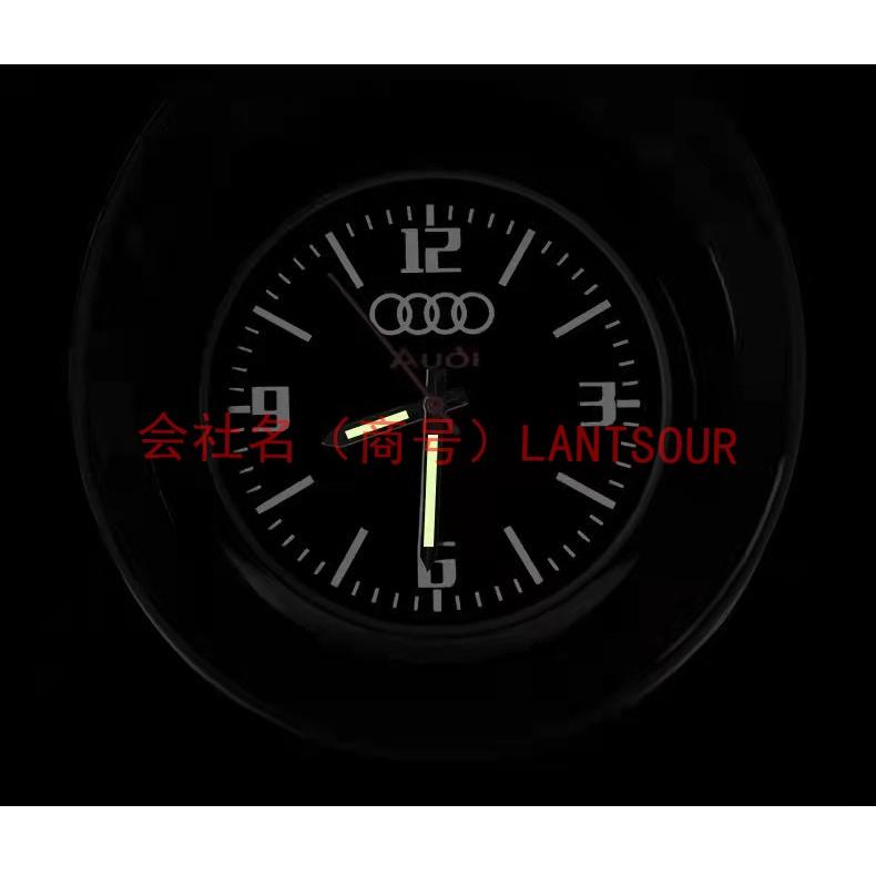 アウディ AUDI A3 A4L A6L Q2L Q5 Q7 A6 Q3 Q2 A4 車載用 クオーツ時計 インテリア 蓄光 さす針夜光 3色選択可 : 329169 : LANTSOUR ...